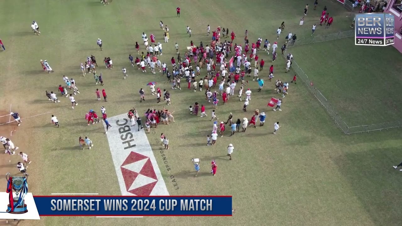 2024 | People Celebrate After Somerset Wins Cup Match - BernewsCupMatch.com